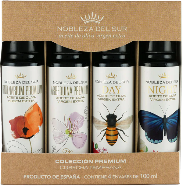 Nobleza del Sur Mini Olive Oil Gourmet Sampler Gift Set - 4 Bottles ...